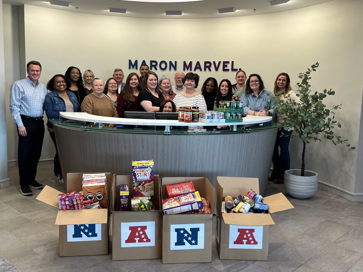 Maron Marvel Jackson Office Runs Super Bowl Food Drive - Maron Marvel